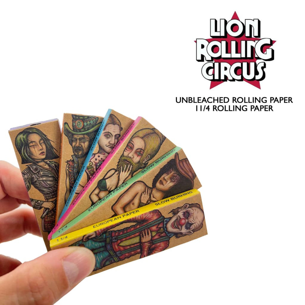 Lion Rolling Circus Unbleached 1 1/4 Rolling Papers — Smokerolla®
